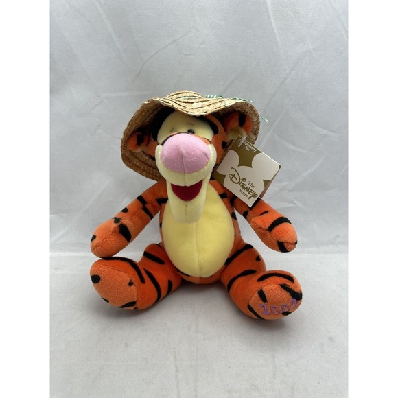 Disney | Toys | Disney Store Tigger 202 Straw Hat Plush Mini Bean Bag ...